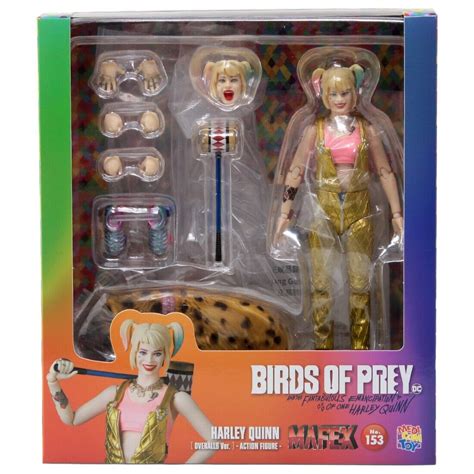 Medicom Mafex Birds Of Prey Harley Quinn Overalls Ver Figure Gold Ebay