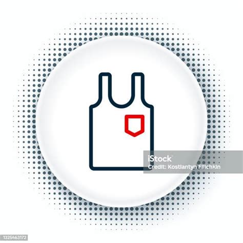 흰색 배경에 고립 된 라인 민소매 티셔츠 아이콘 다채로운 개요 개념 벡터 0명에 대한 스톡 벡터 아트 및 기타 이미지 0명 T 셔츠 공란 Istock