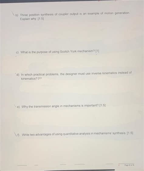 solved b three position synthesis of coupler output is an