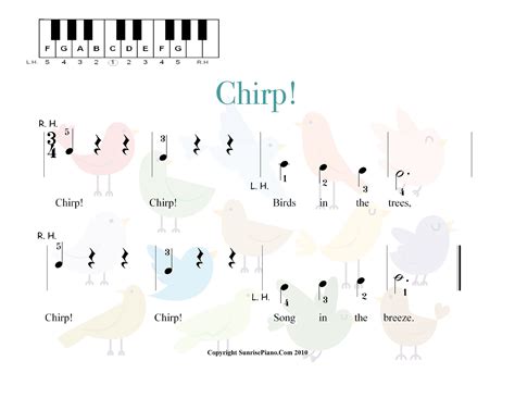 Chirp Primer Piano Sheet Music