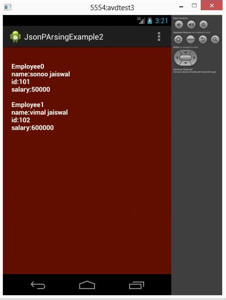 Jsonparsing Of Jsonarray In Android