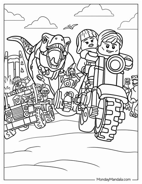 Jurassic World Lego Indominus Rex Coloring Pages