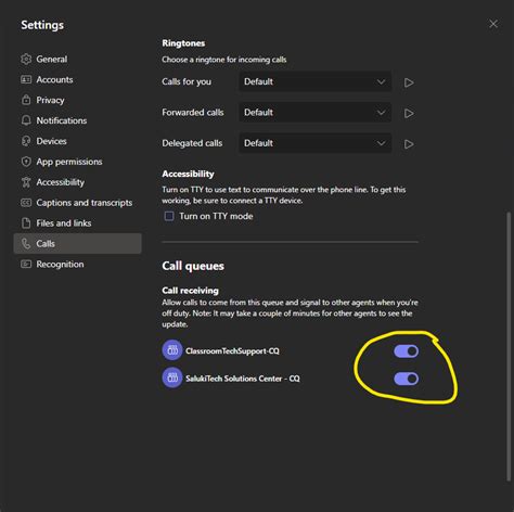 Toggle Call Queues In Microsoft Teams Oit Knowledge Base