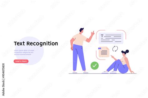 People Recognize Text Of Document With Phone And Ai User Scanning Text File Concept Of Text