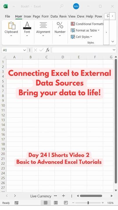🌐 Excel Magic Connect To External Data Sources In Minutes Day 24 Video 2 Excel Shorts