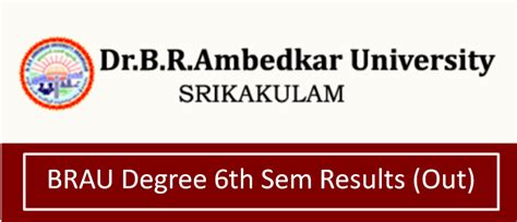 Brau Degree 6th Sem Results 2024 Link Out Check Jnanabhumi Results Univexamresult
