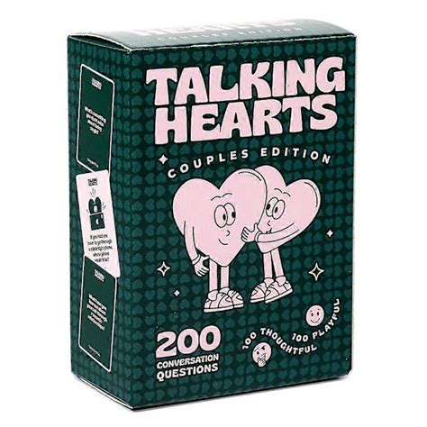 Talking Hearts Samtalekort Par Samtale 200 Spørgsmål Kortspil Til Date Nights Eventyr Talking