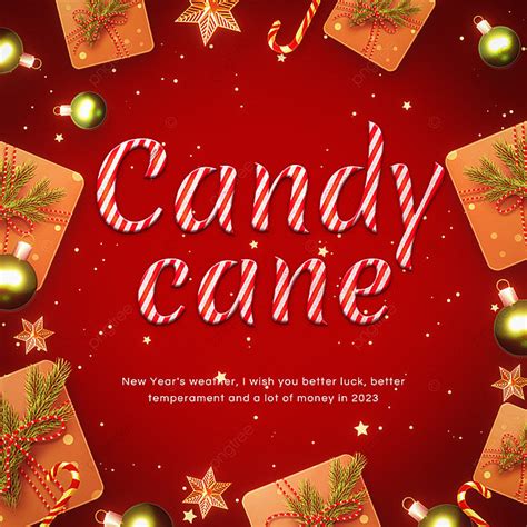 크리스마스 사탕 선물 빨간색 서식 파일 템플릿 Psd 다운로드 디자인 자료 다운로드