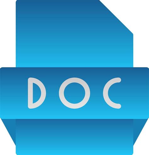 Doc File Format Icon Vector Art At Vecteezy