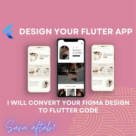 convert figma or adobe xd design to flutter and xml code by sara aftab9