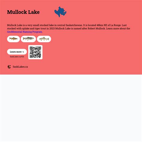 Mullock Lake Sasklakes