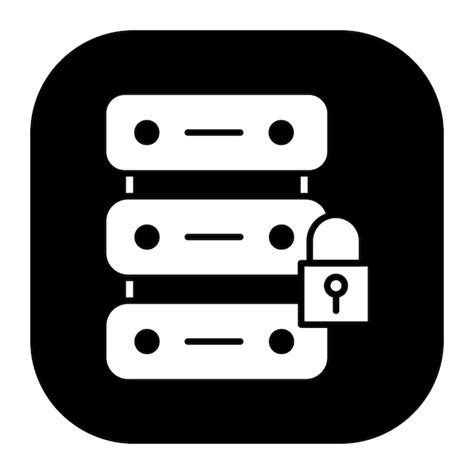 Premium Vector Server Locked Vector Illustration