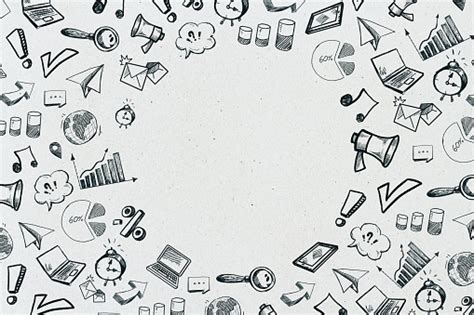 밝은 배경에 둥근 손으로 그린 기호와 소셜 미디어 및 네트워크 개념 0명에 대한 스톡 사진 및 기타 이미지 0명 3차원 형태 개념 Istock