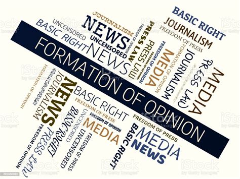 자유 언론 단어 구름 큐브 문자 이미지 일러스트 레이 션에 대 한 의견단어 구름단어의 형성 0명에 대한 스톡 벡터 아트 및 기타