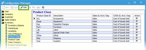 manage product class acctivate help