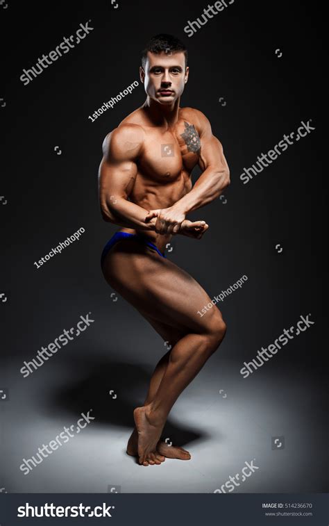 Strong Athletic Man Fitness Model Torso Stock Photo Edit Now