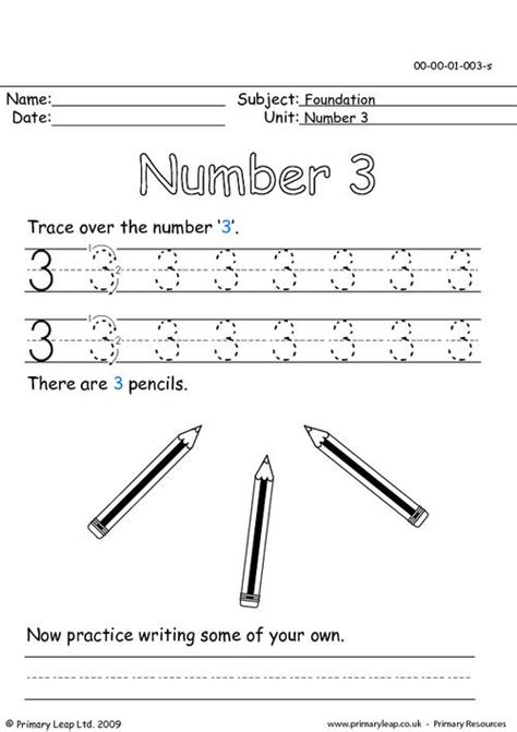 Three Young Learners Practise Tracing Over The Number 3 With This Quick