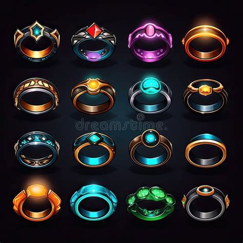 Ui Ring Circle Game Ai Generated Stock Image Image Of Gold Design 290911165