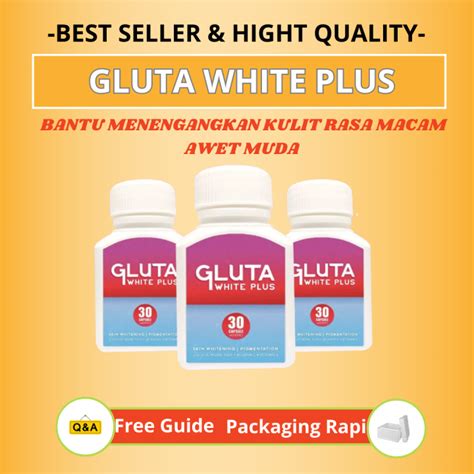 Gluta Vitamin C Organic Glutab Jeragat Jerawat Gluta White Plus Gluta