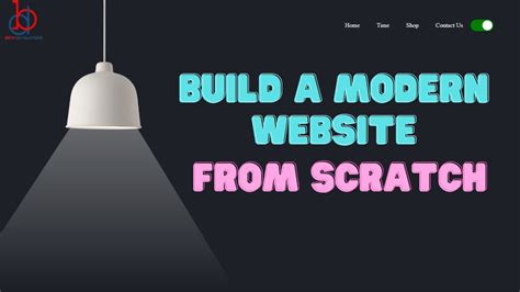 How To Make A Modern Website Using HTML CSS JavaScript Switch On