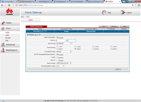 Setting Modem Huawei Hg E Lasoparegister
