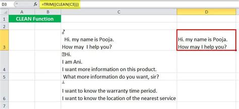 Clean In Excel Formula Examples How To Use