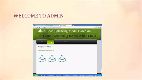 A Load Balancing Model Based On Cloud Partitioning For The Public Cloud Ppt Ppt