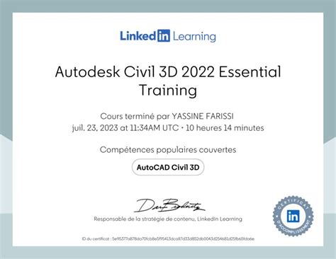 Yassine Farissi On Linkedin Certificate Of Completion