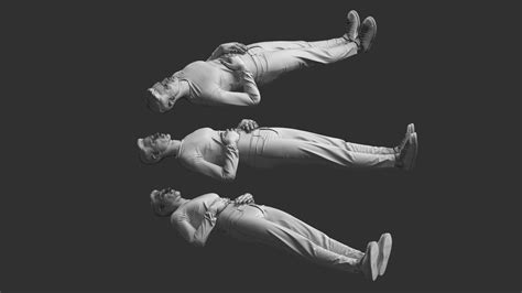 Man Mannequin Lying 5 Poses 3d Model Cgtrader