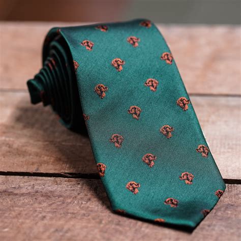 Green Cocker Spaniel Tie Massy Birch