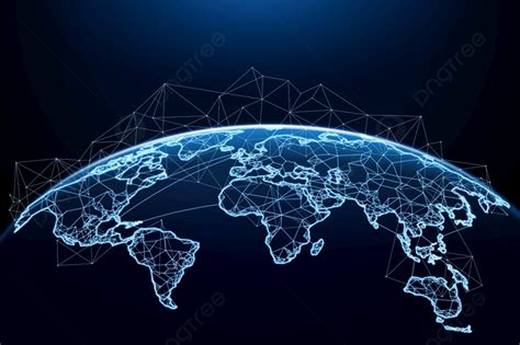 Abstract Of World Network Background Transfer Digital Globe