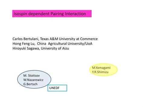 Ppt Isospin Dependent Pairing Interaction Powerpoint Presentation