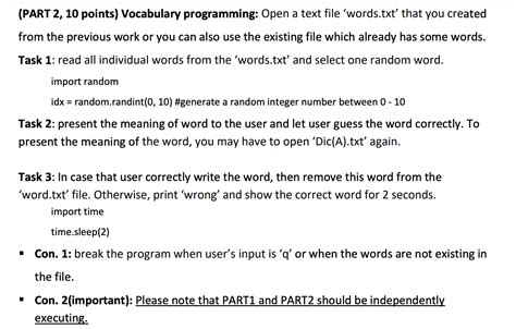 Solved Python Task Pls Make Sure Your Code Works And
