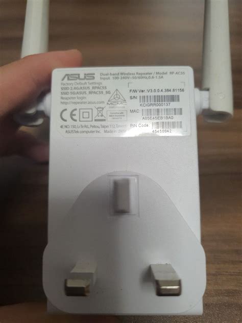 Asus Rp Ac55 Repeater Computers And Tech Parts And Accessories Networking On Carousell