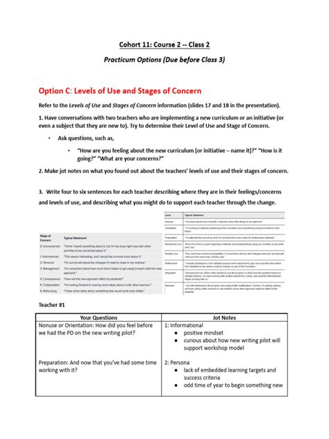 Class 2 Practicum Assignment 1 Pdf Teachers Literacy