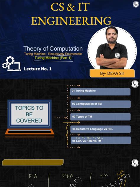 Turing Machine Recursively Enumerable 01 Class Notes Pdf
