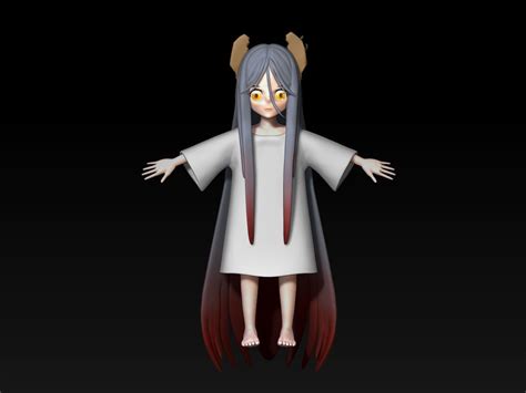 Riwko Anime Girl 3d Model Cgtrader