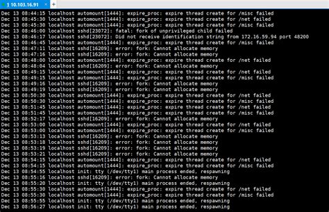Expireproc Expire Thread Create For Net Failed Sre笔记