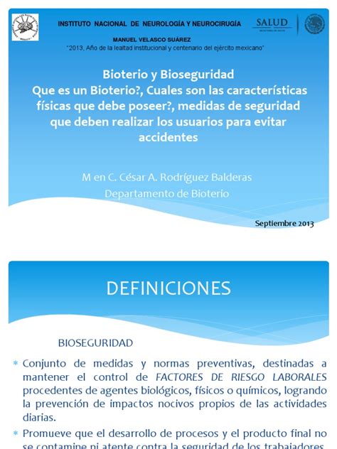 Bioterios Y Bioseguridad Definiciones Y Tipos Pdf Vivero