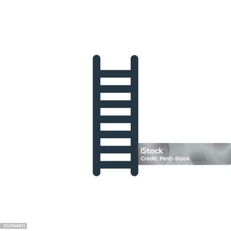 래더 벡터 아이콘입니다 사다리 편집 가능한 스트로크 웹 및 모바일 앱 로고 인쇄 매체에 사용하기 위한 래더 선형 기호입니다 얇은 선 그림 벡터 격리 된 윤곽선 도면입니다 0