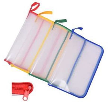 Map Plastik Resleting Warna Zipper Bag Jaring Seleting Kantor And Sekolah