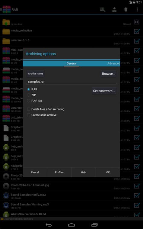 winrar android chipslasopa