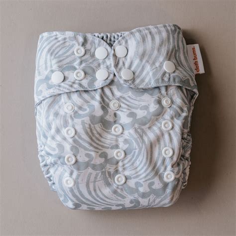 Pixie One Size Fits Most Cloth Nappy Wave Rider Cloth Bums