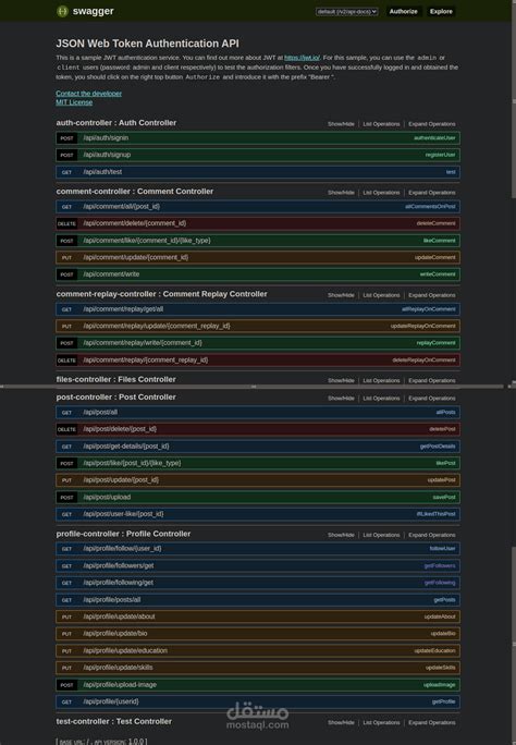 Social Network Api With Spring Boot مستقل