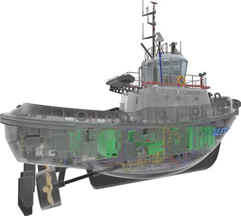 Worlds First Rechargeable All Electric Harbour Tugboat