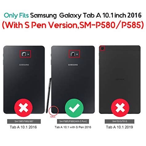 Procase Galaxy Tab A With S Pen Case Old Model Stand Folio Case Cover For Galaxy Tab
