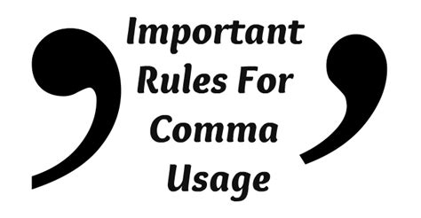 Important Rules For Comma Usage Online Spellcheck Blog