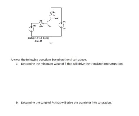 Solved Answer The Following Questions Based On The Circuit Chegg