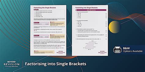 👉 Factorising Into Single Brackets Teacher Made