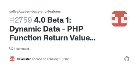 40 Beta 1 Dynamic Data Php Function Return Value Uses Empty String